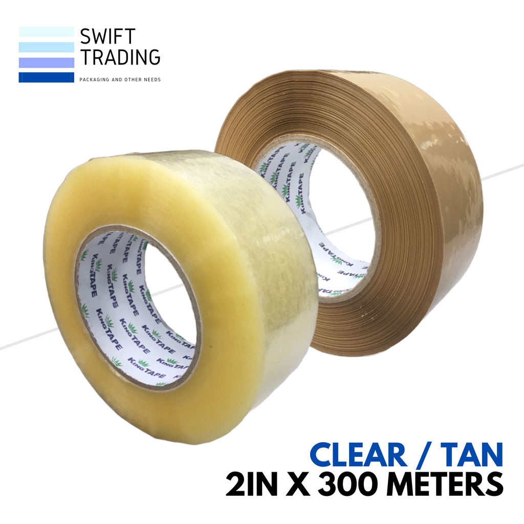 300meters Packaging Tape Clear / Tan 2inches KingTape Brand High ...