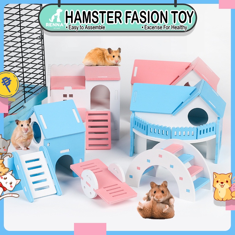 Renna's Hamster Toys Pet Toys For Hamster Wheel For Hamster Cage Set ...
