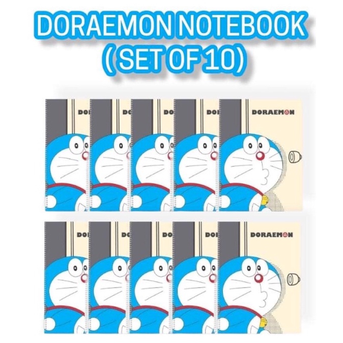 DORAEMON SPIRAL NOTEBOOK (Set of 5 & 10) | Shopee Philippines