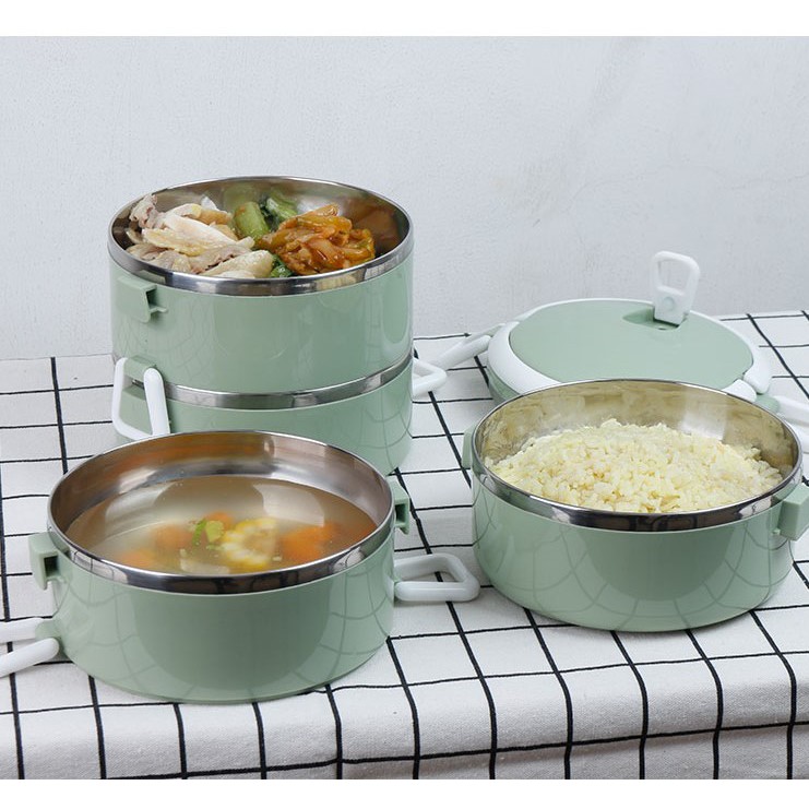 High Quality Lunch Box 3 Layers / 2 Layers Stainless Steel | Shopee ...