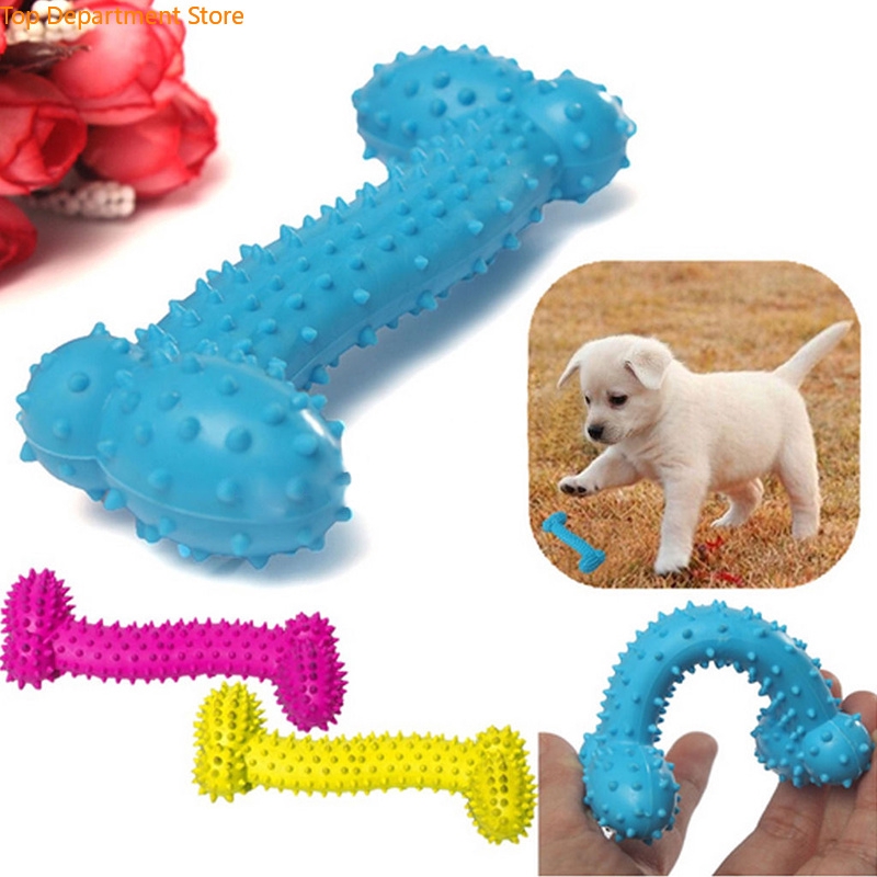 Rubber Pet Dog Dental Healthy Teeth Gums Chew Hammer Toy | Shopee ...