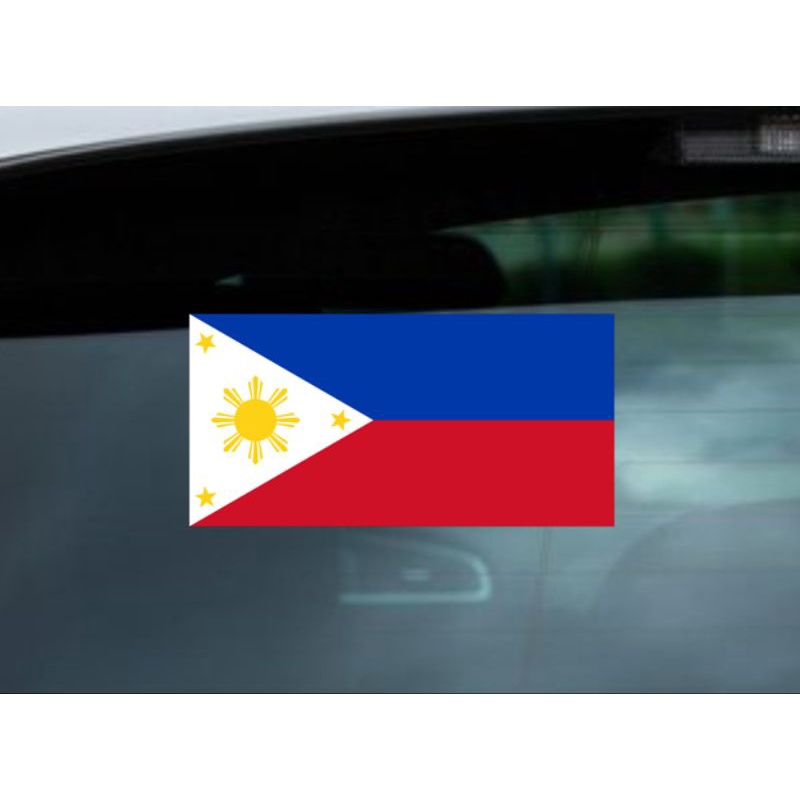 Philippine flag vinyl sticker laminated waterproof high quality ...
