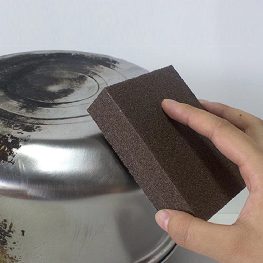 Magical Nano Emery sponge wipe kitchen cleaning Dish Brush pan black ...