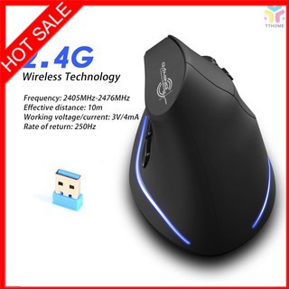T&T F-35 Mouse Wireless Vertical Mouse Ergonomic Rechargeable 2400 DPI ...