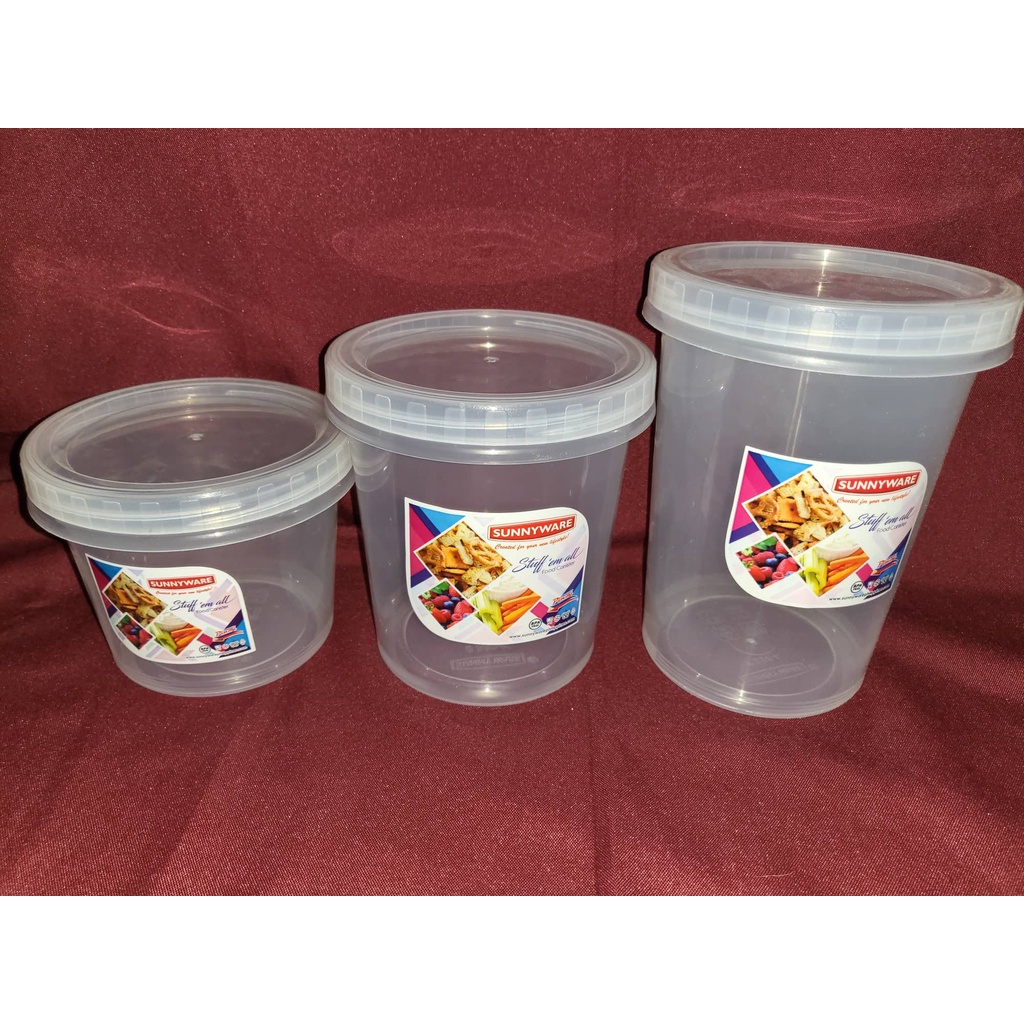 Garapon Food canister / food storage / powder container - round ...