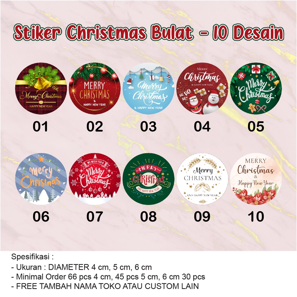 Economical 2024 Christmas Label Stickers | Packaging sticker | Hampers ...