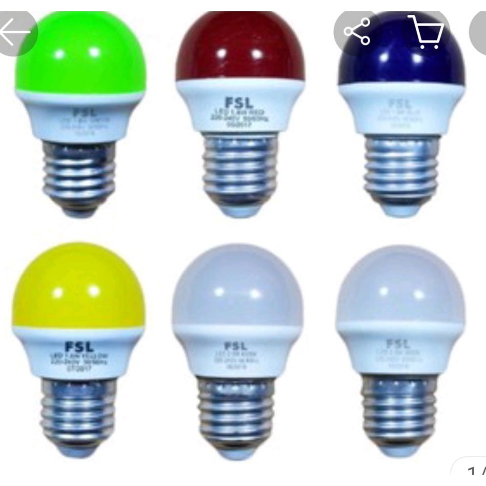 fsl led colour bulb 10pcs | Shopee Philippines
