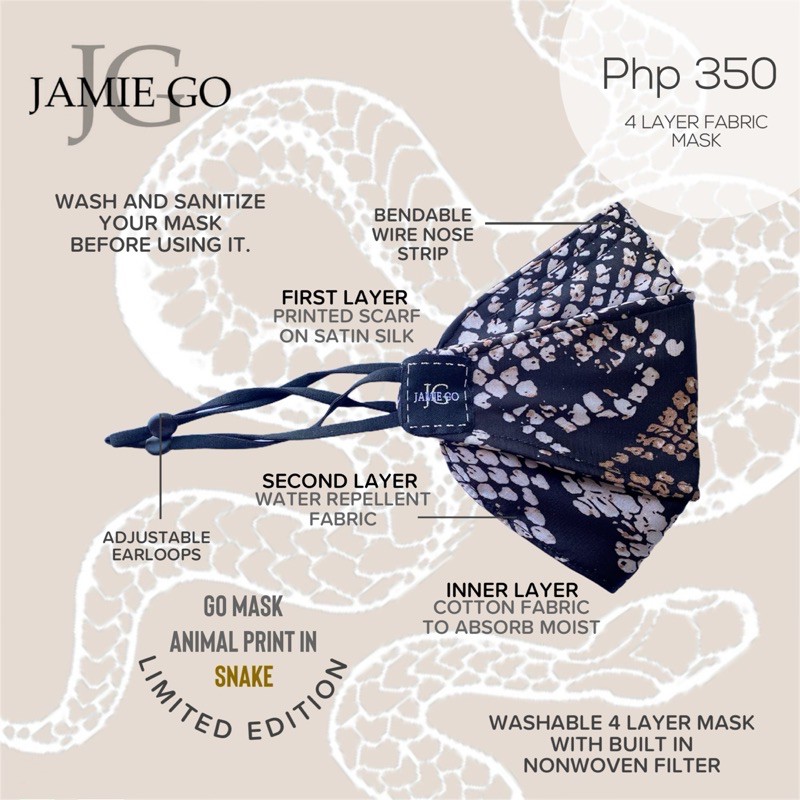 Go Mask SNAKE by Jamie Go Atelier | Shopee Philippines