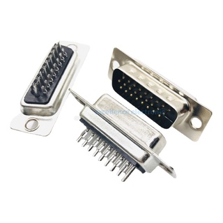 5pcs DB26 26 Pin HDB26 Male Female 3 Rows Solder Type D-Sub Connector ...