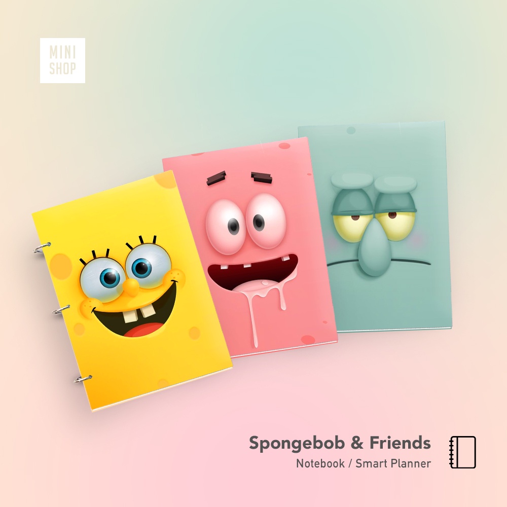 A5 Spongebob series notebook Smart Planner/ - diary book / Notes / book ...