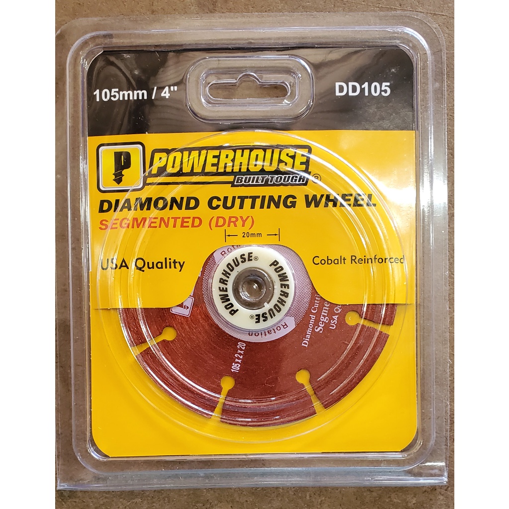 POWERHOUSE / POWER HOUSE DIAMOND CUTTING DISC - 4 INCHES - RED ...