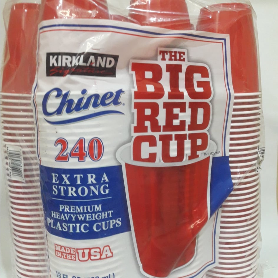 Kirkland Party CUPs (10 PCS) The Big Red Cup | Plastic Cup | Chinet ...