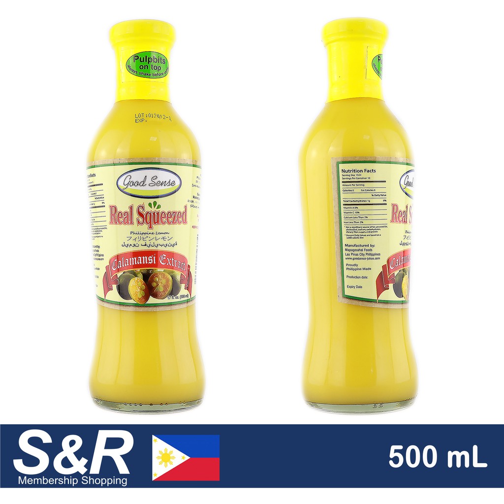 Good Sense Real Squeezed Philippine Lemon Calamansi Extract 500mL ...