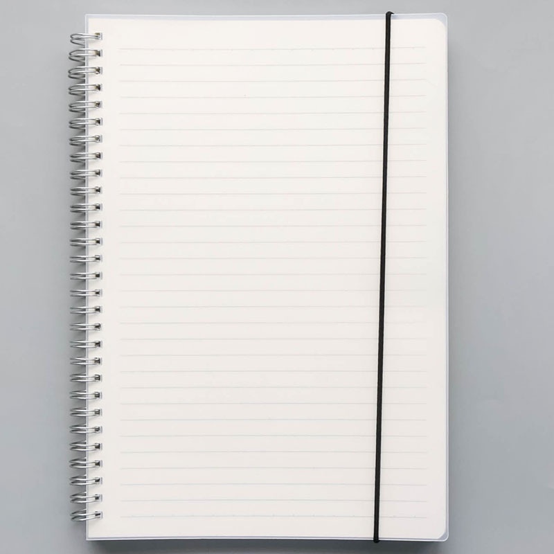 All types Clear Plastic Hard Cover Spring Ring bind B5 A5 A6 Notebook ...