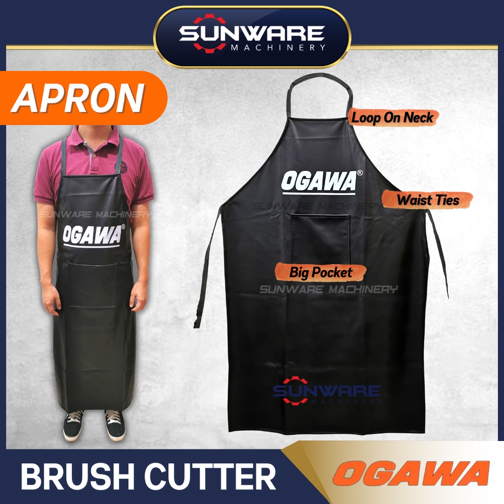 OGAWA MITSUI Brush Cutter Apron Mesin Rumput ( Wateproof + Pocket ...