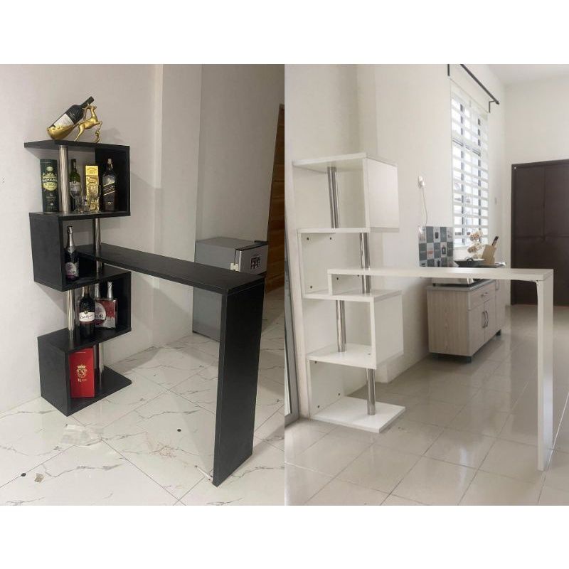 Rotating 360 Swivel Living Room Mini Bar Countertop Table | Shopee ...