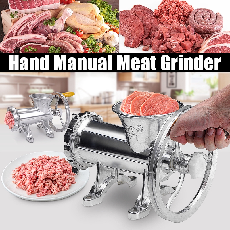 Home Hand Crank Manual Meat Grinder Sausage Pasta Maker Noodle Dishes ...
