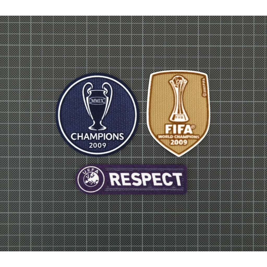 Arm Velvet Champion Patch UEFA Champions League winners 2009 RESPECT ...