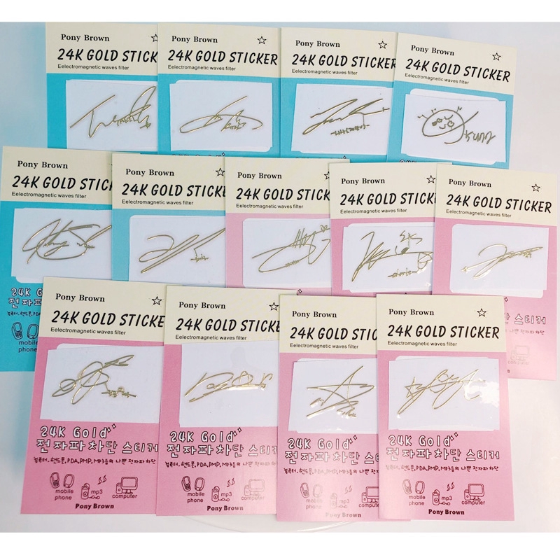 NCT 24K Gold Sticker NCT127 NCT DREAM Member's signature logo ...