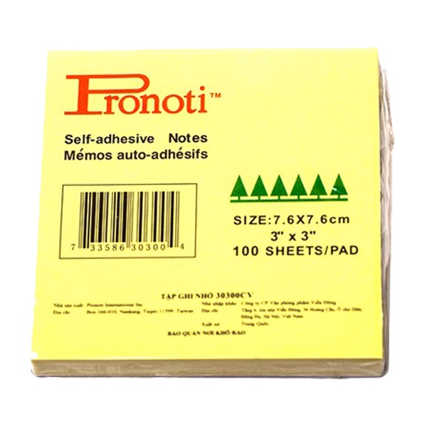 Pronoti 3x3 yellow note paper | Shopee Philippines