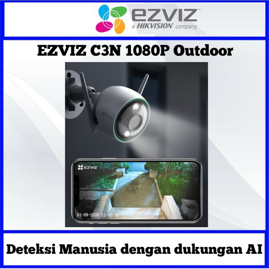 Camera EZVIZ C3N 1080P WIRELESS IP CAMERA COLOR NIGHT SMART IR | Shopee ...