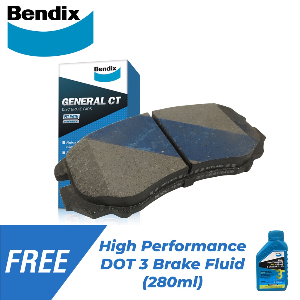 Bendix Brake Pads GCT DB1504 Front Set for Kia Soul 2009-2011 and Sportage 4x2 2006-2010 ...
