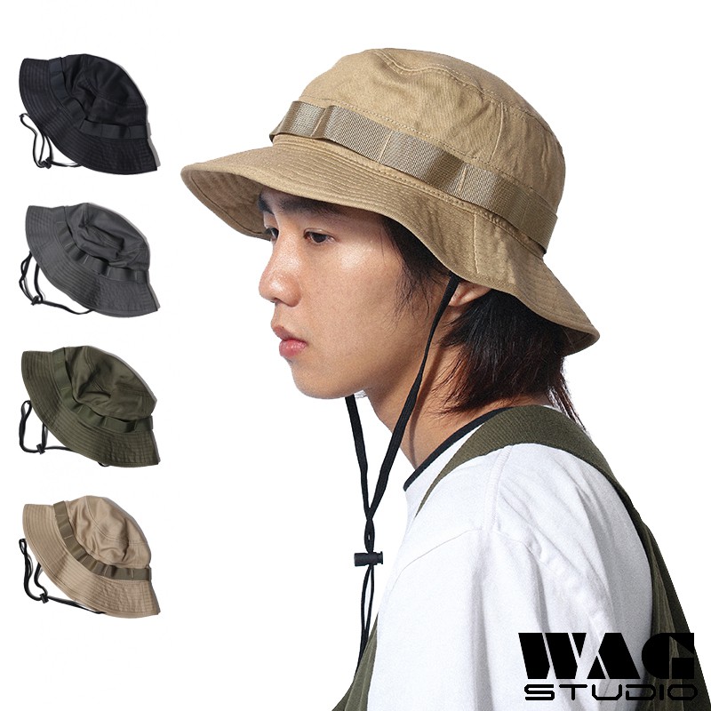 WAG Hat | Ready Stock Plain Tactical Bucket Hat for Men Women Summer ...
