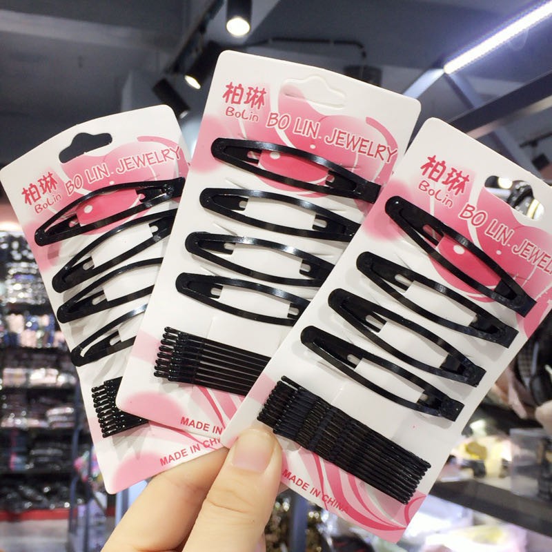 1 card Hair Clips Pins Invisible Curly Wavy grips hairpin | Shopee ...