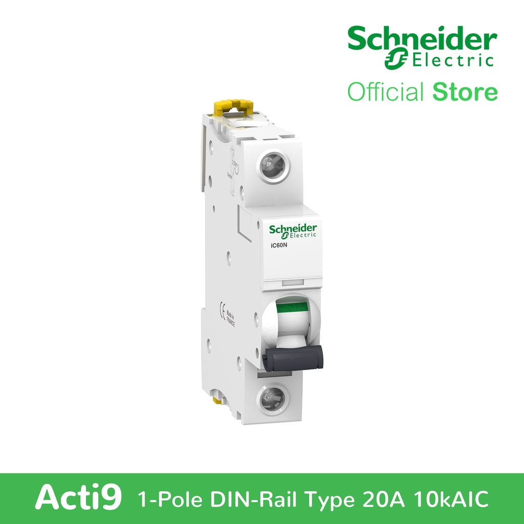 Schneider A9F74120 Mini Circuit Breaker Acti9 iC60N 1P C 20A MCB ...