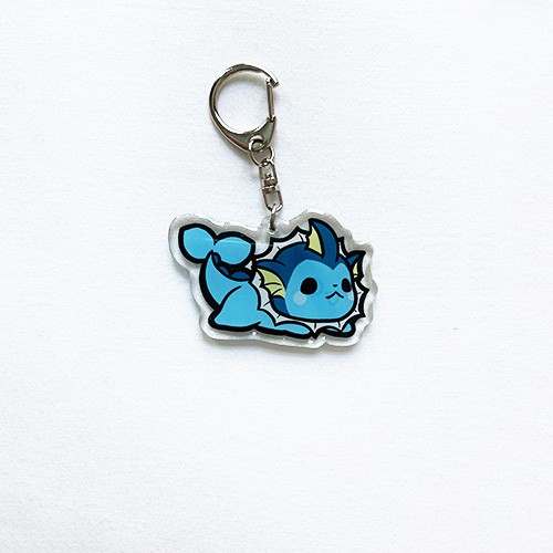 Pokemon Keychain Eevee Eeveelution Flareon Vaporeon Jolteon Espeon Umbreon Glaceon Leafeon ...