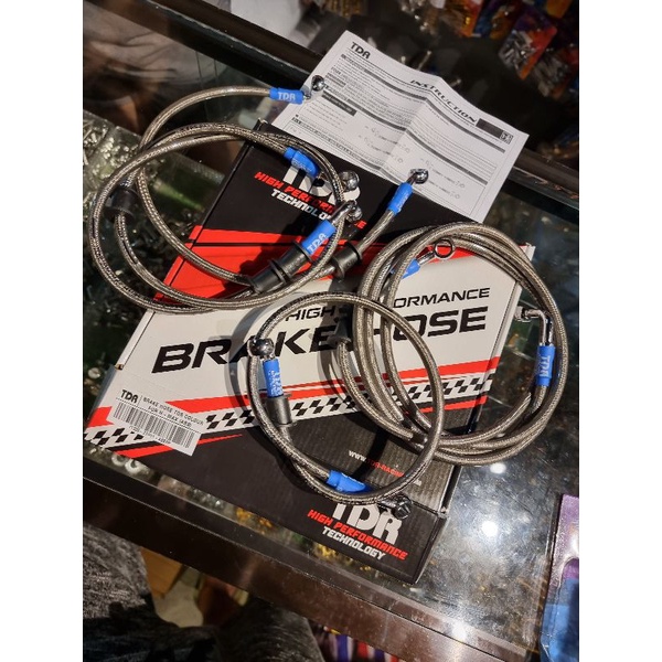 TDR BRAKE HOSE FOR NMAX V1 V2 FRONT AND REAR ( ABS ) and ( NON ABS ...