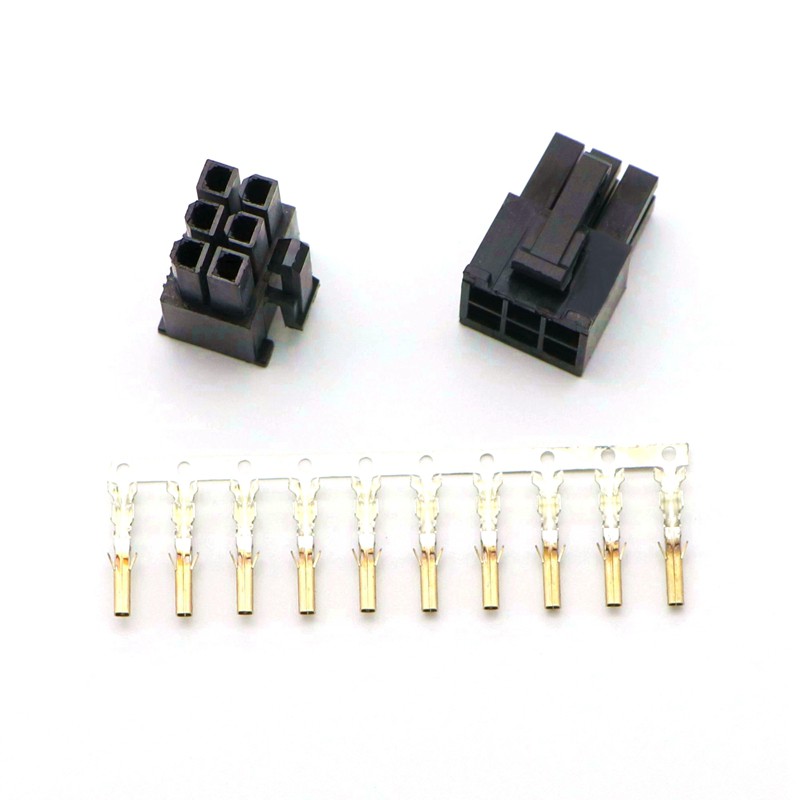 4.2mm PCI-E 6Pin Male/Female Connector with 5557/5559 Terminal Pins for ...