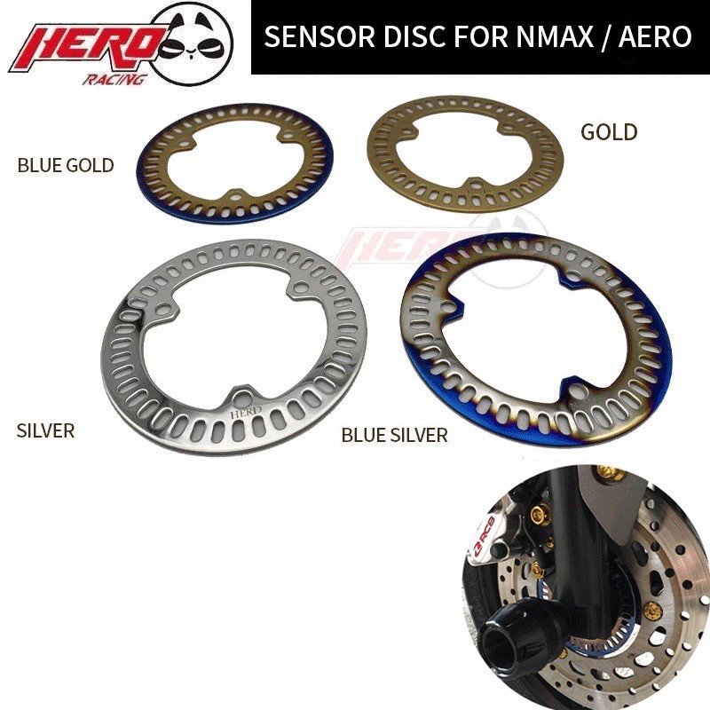 🇹🇭Titanium Sensor Disc For Nmax / Aerox Gold 2tone Yayamanin Made IN ...