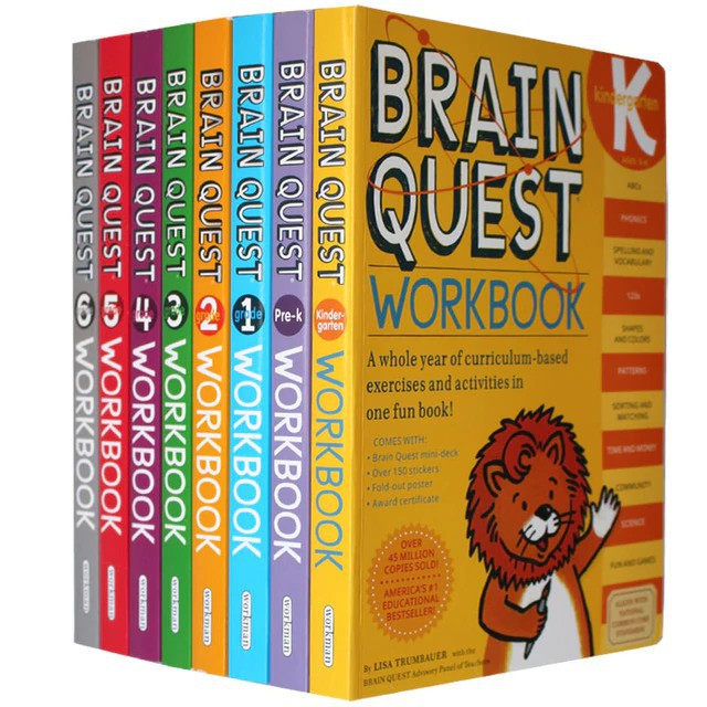 Brain Quest Workbooks NO Reward STICKERS- singles (pre-k, kinder ...