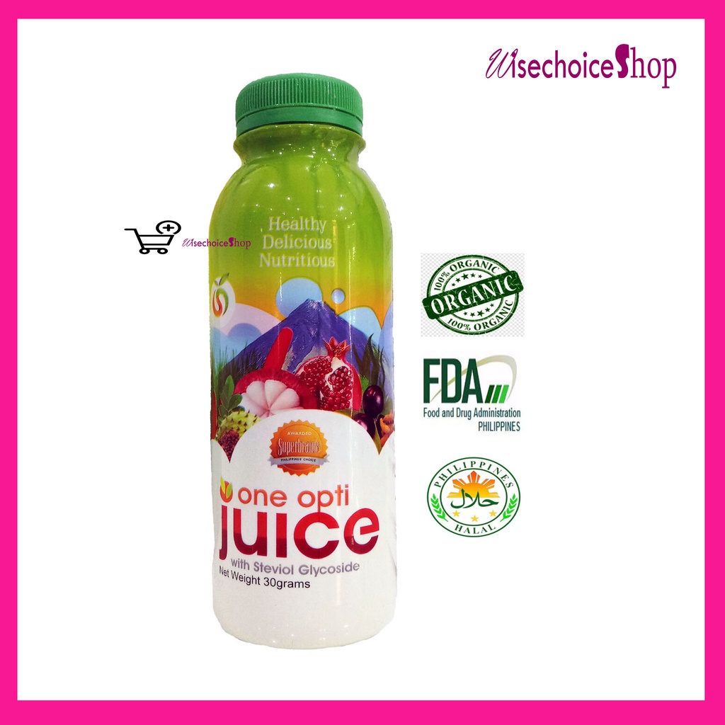 One opti juice drink 100%organic/ Opti chocodrink plus+ 10 sachets 20g ...