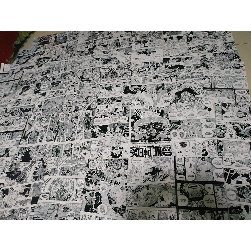 one piece manga style wall decor, wall poster random wano arc 40 pcs ...
