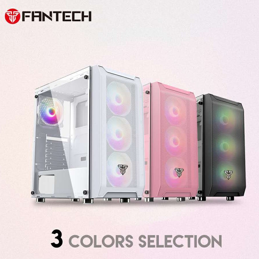 Fantech AERO CG80 RGB Gaming PC Case Mid Tower ATX Micro ATX Mini ITX ...