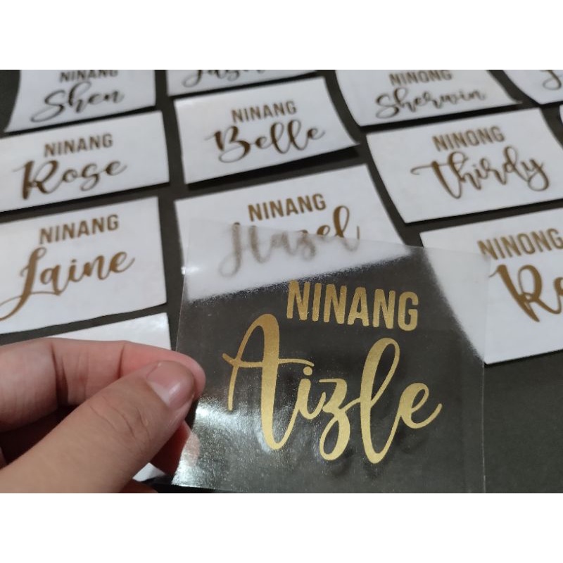 Personalized Waterproof Vinyl Sticker Name | Shopee Philippines