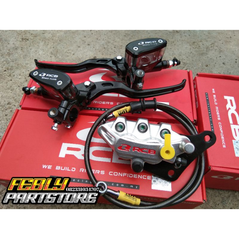 RCB OVAL BRAKE MASTER 14MM RCB E2 CLUTCH SET ORIGINAL CALIPER RCB ...