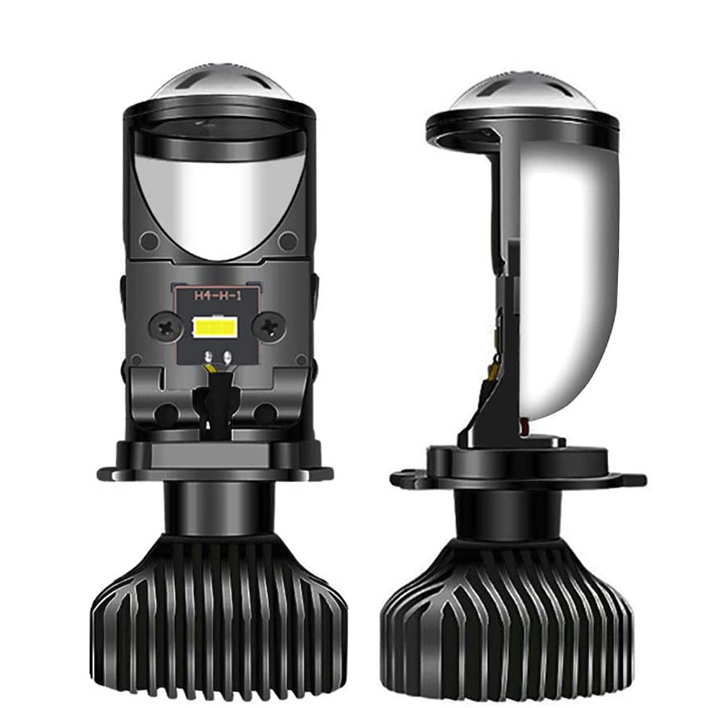1pair H4 Led Headlight Bulbs Projector Lens 9003 High Low Beam Solve ...