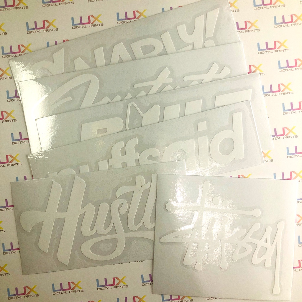 LUX SET 004 (6PCS) holographic Die-Cut Vinyl Sticker/Decal/car/motor ...