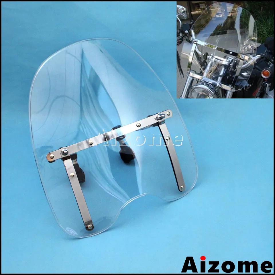 Universal Motorcycle Windshield Windscreen For Honda Cruisers Standards ...