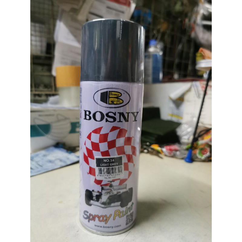 Bosny LIGHT Grey #34 spray paint | Shopee Philippines