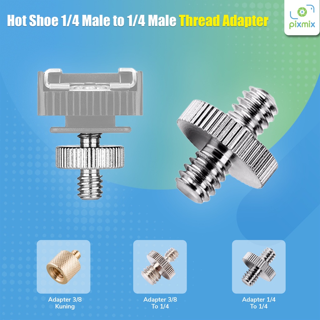 Hot Shoe 1/4 Male to 1/4 Male Thread Adapter | Shopee Philippines