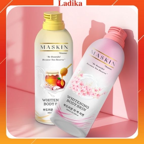 Mousse Shower Gel Whitening Perfume Body Wash 350ml MASKIN Amino Acid ...