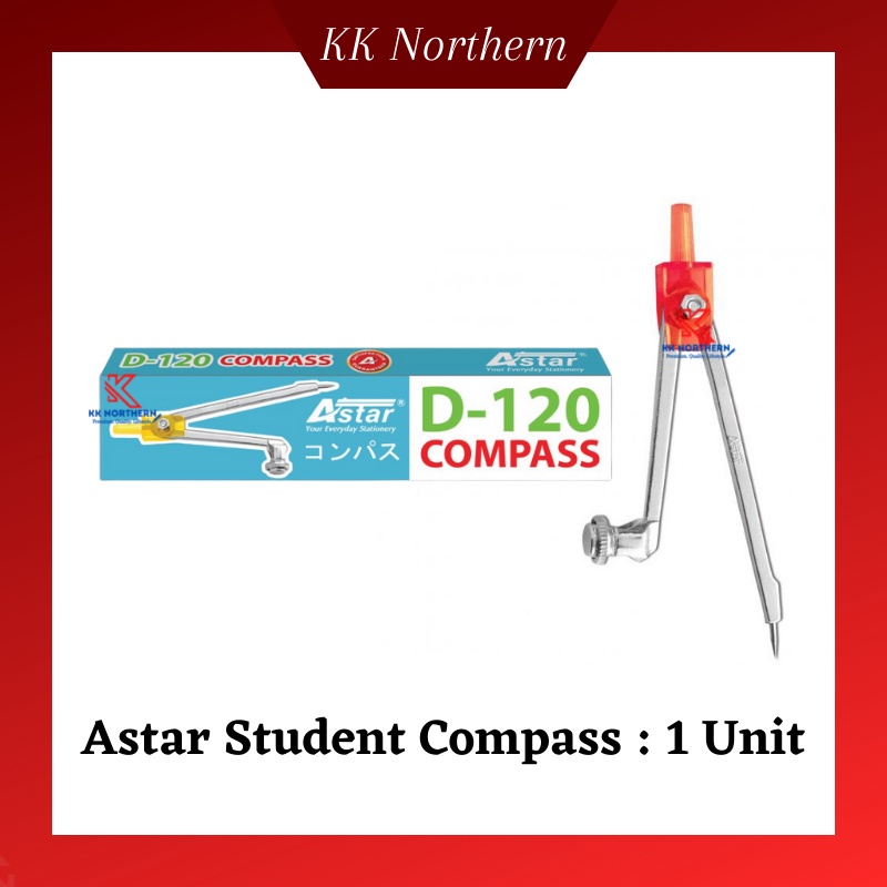 ASTAR D120 COMPASS /Jangka Sudut Besi Jangka Lukis Geometry Set ...