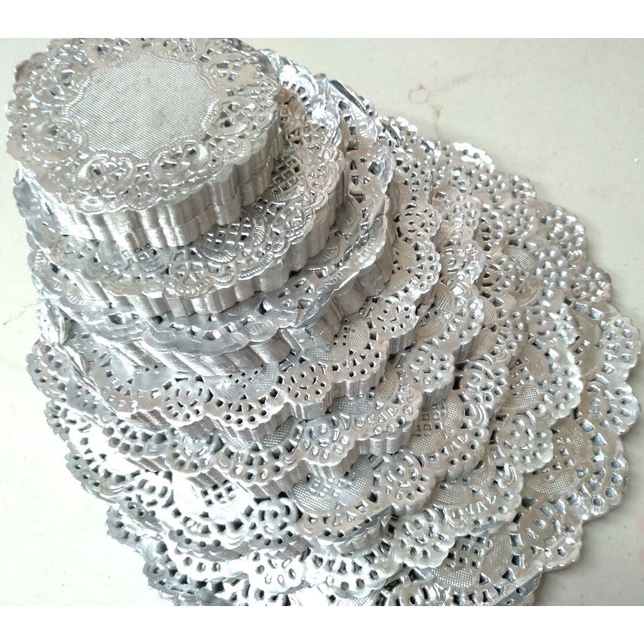 Silver Paper Doilies - Small sizes (50pcs/Pack) | Shopee Philippines