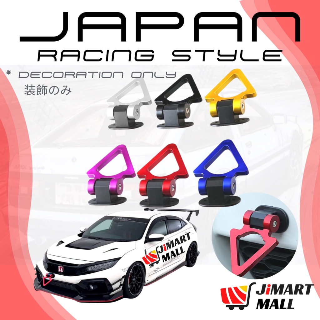 JAPAN RACING STYLE DECORATION TOWING HOOK Car Bumper Front Rear Body ...