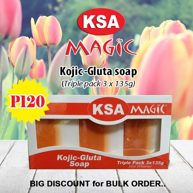 Ksa magic triple soap (kojic-gluta) | Shopee Philippines
