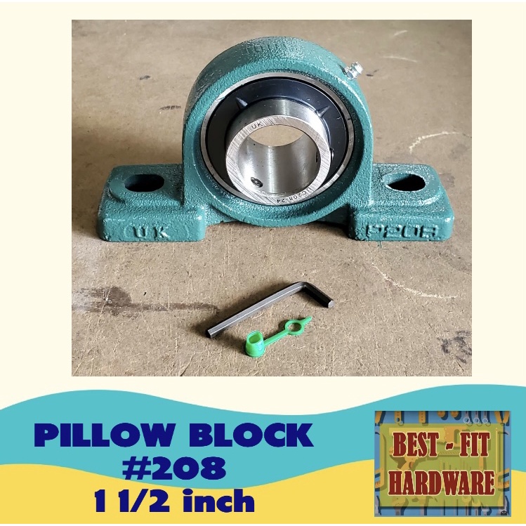 PILLOW BLOCK BEARING #208 - 1 1/2 INCH PER PIECE / WHOLESALE | Shopee ...